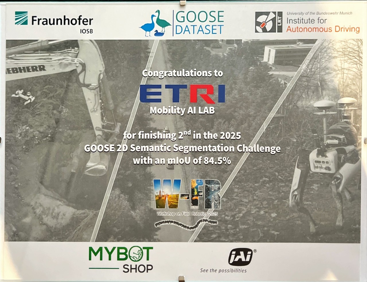 ETRI, 로봇학회 ICRA 2025 챌린지 세계 2위 수상... 기술력 국제적 입증